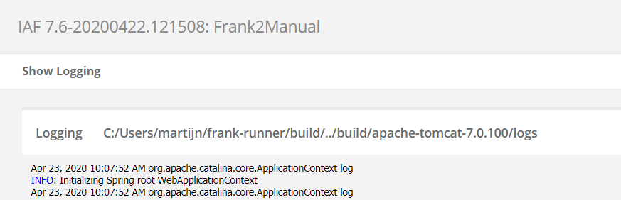 When you open a logfile within the Frank!Console, you do not see the filename · Issue #631 ...