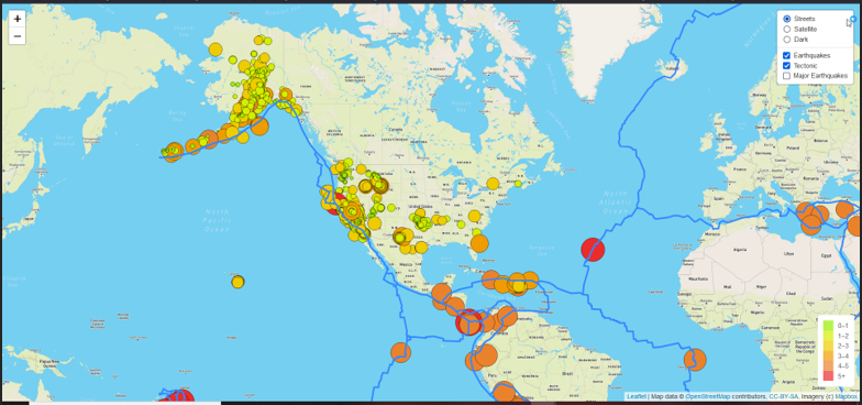 GitHub - aolayeye/Mapping_Earthquakes: Mapping earthquakes GeoJSON data with Mapbox API, Leaflet ...