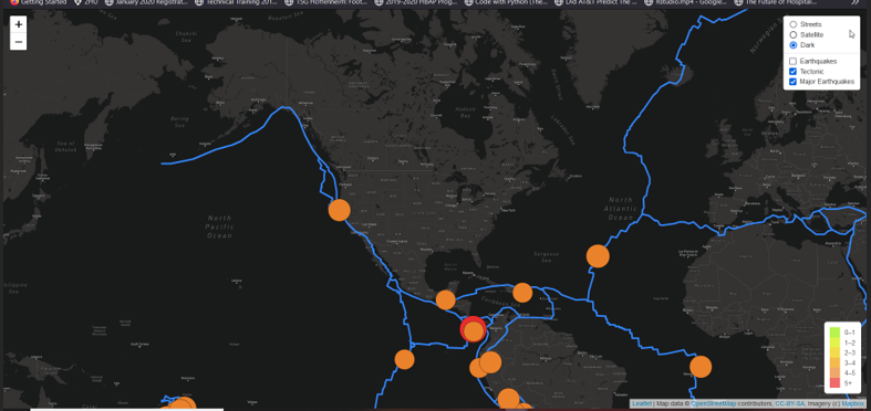 GitHub - aolayeye/Mapping_Earthquakes: Mapping earthquakes GeoJSON data with Mapbox API, Leaflet ...