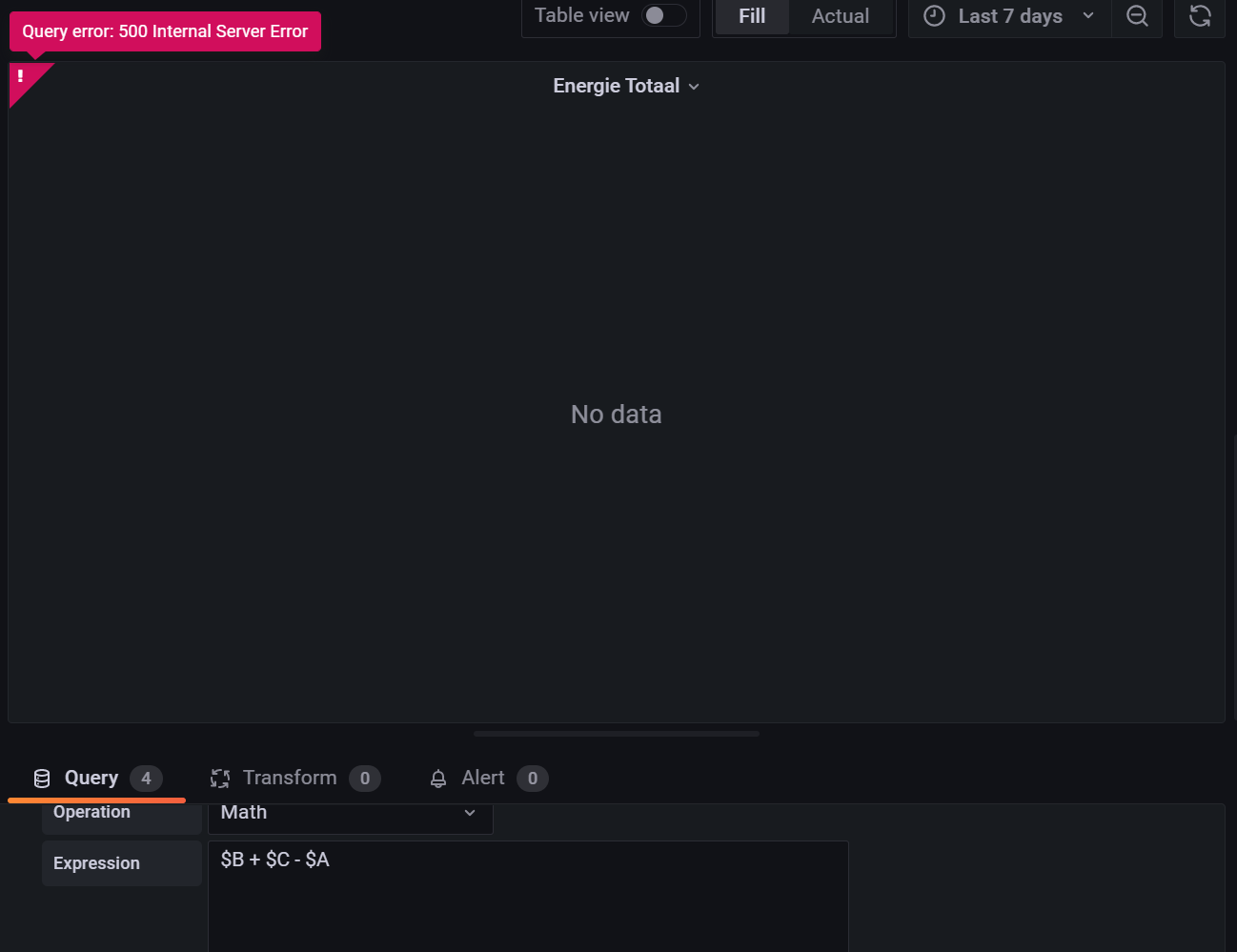 Math expression referencing hidden queries results in 500 error · Issue #51152 · grafana/grafana ...
