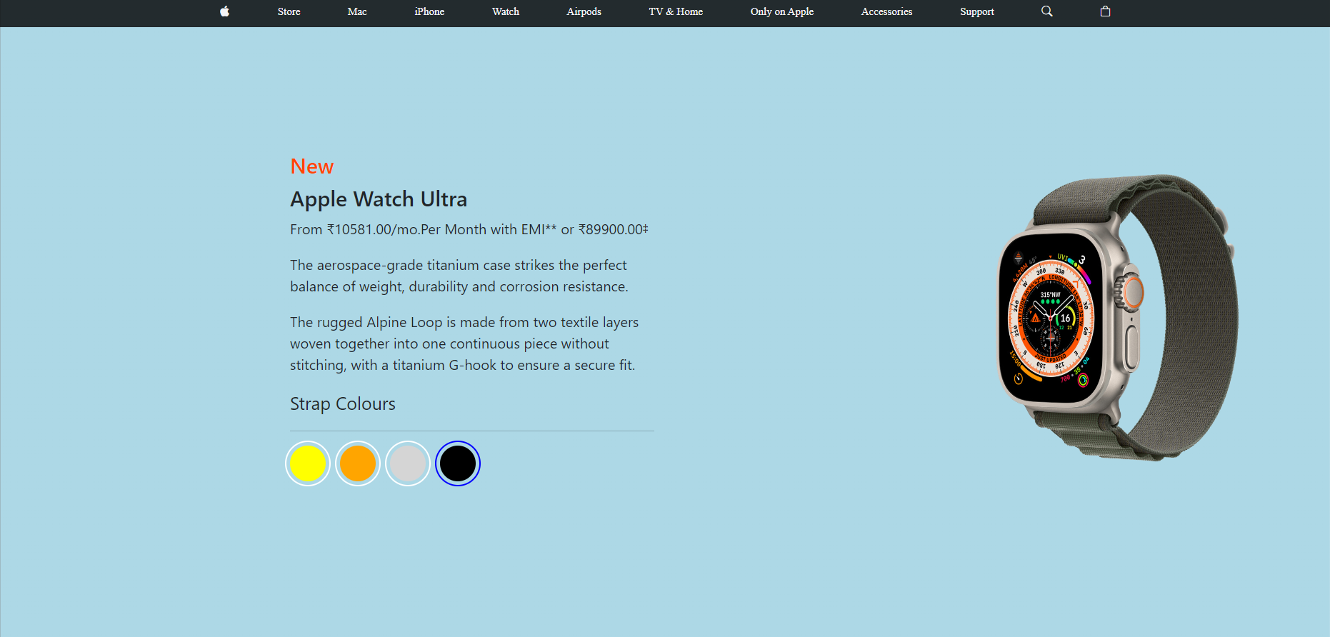 GitHub - Dhruwang/AppleWatchAnimation: Cool animation for Apple watch Ultra's Page