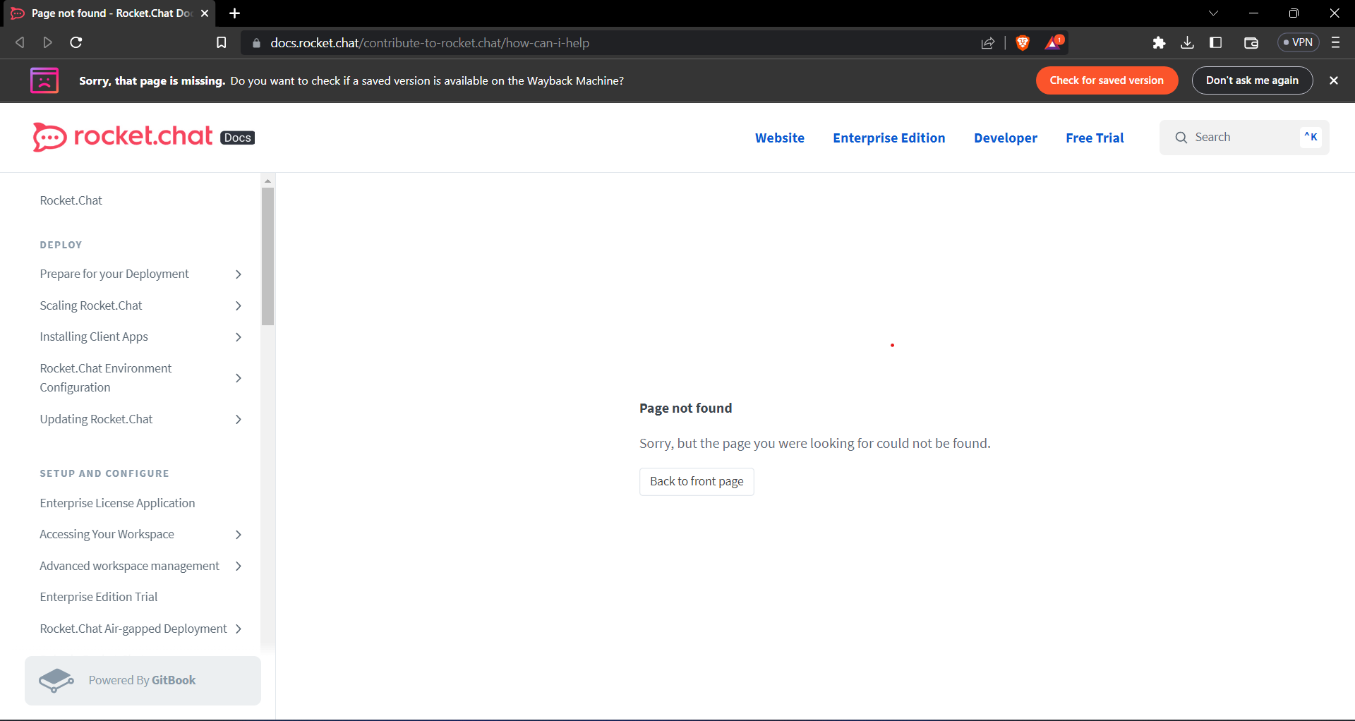 "How can I help ?" link broken · Issue #28940 · RocketChat/Rocket.Chat · GitHub