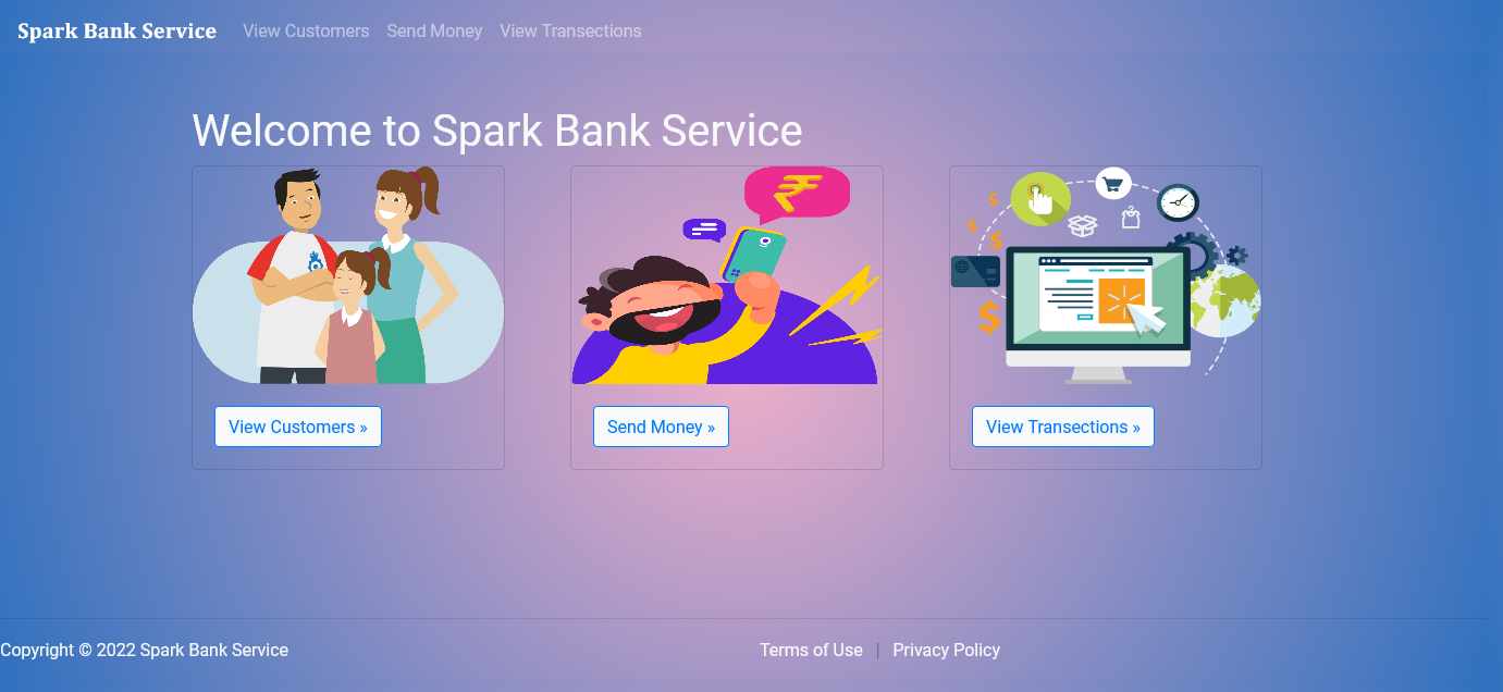 GitHub - tohid03/Spark-Bank-System: Simple banking service web ...