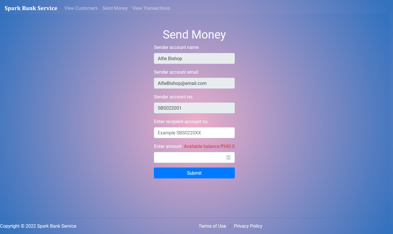 GitHub - tohid03/Spark-Bank-System: Simple banking service web ...