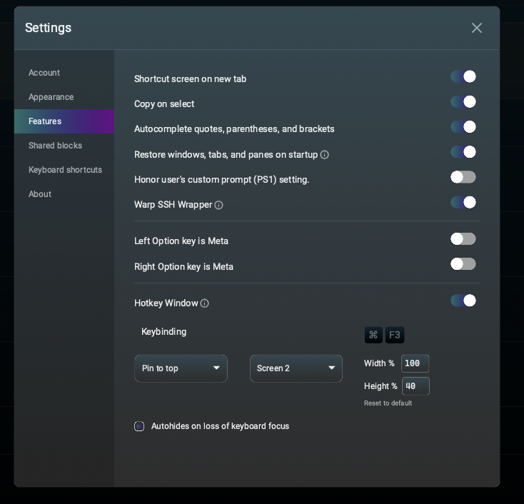 Keyboard shortcut not working anymore for Hotkey Window feature · Issue #1247 · warpdotdev/Warp ...