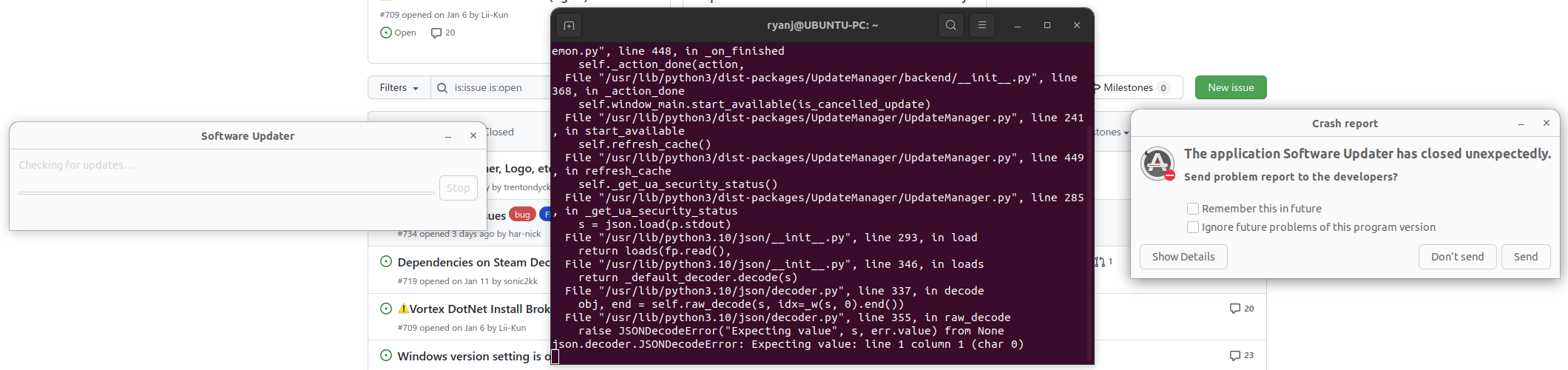 Installing Steam Tinker Launch with Pacstall in Ubuntu 22.10 Breaks the Software Updater ...