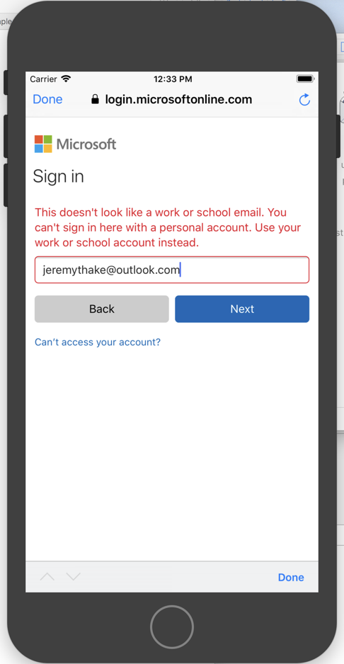 Changing kAuthority to consumers doesn't work · Issue #274 · AzureAD/microsoft-authentication ...