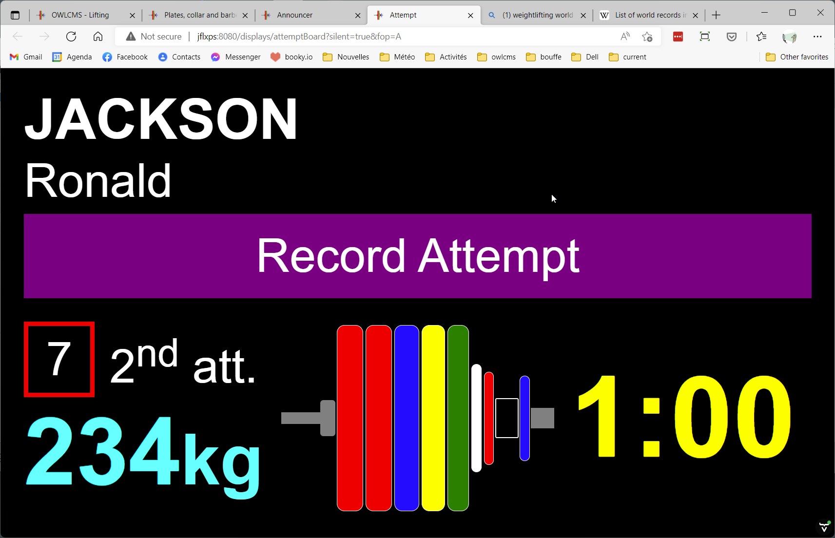 Athlete-facing display bug in display · Issue #551 · jflamy/owlcms4 · GitHub