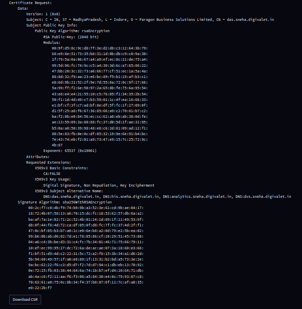 GitHub - sneha2310/CSR-Generation: Certificate Generation using Streamlit