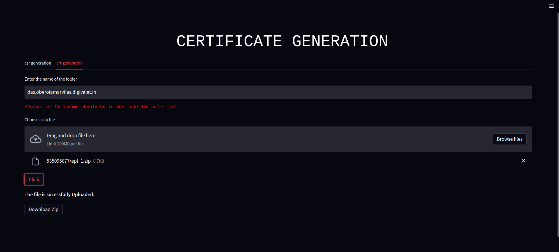 GitHub - sneha2310/CSR-Generation: Certificate Generation using Streamlit