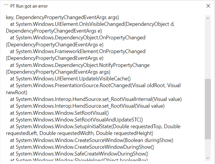 Powertoys Run got an error.... again. · Issue #5485 · microsoft ...