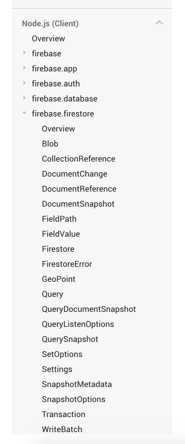 Options Object Not Supported For Firestore Snapshot Listener · Issue 466 · Firebasefirebase
