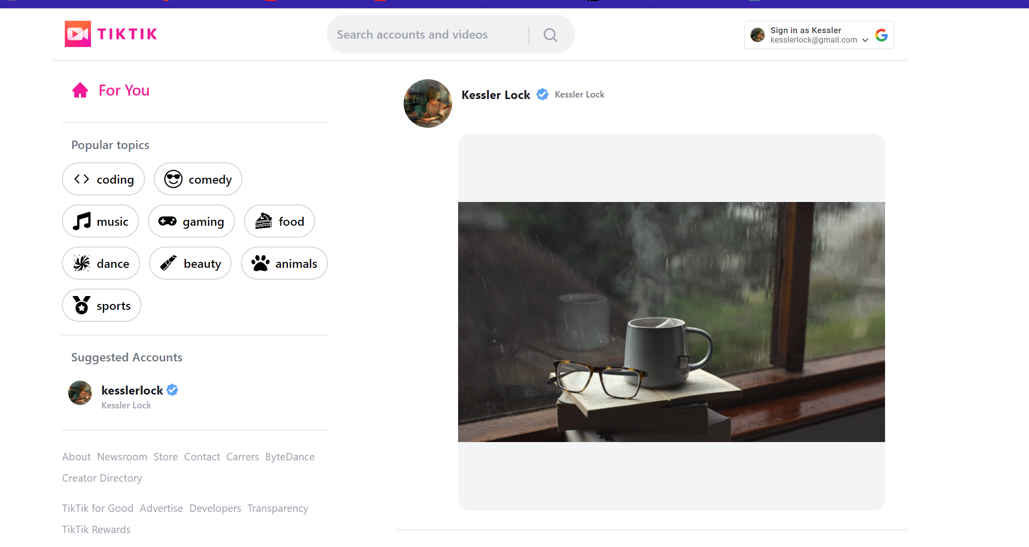 GitHub - kessler88/social-media-app-tiktok-clone: Built a full-stack TikTok inspired application ...