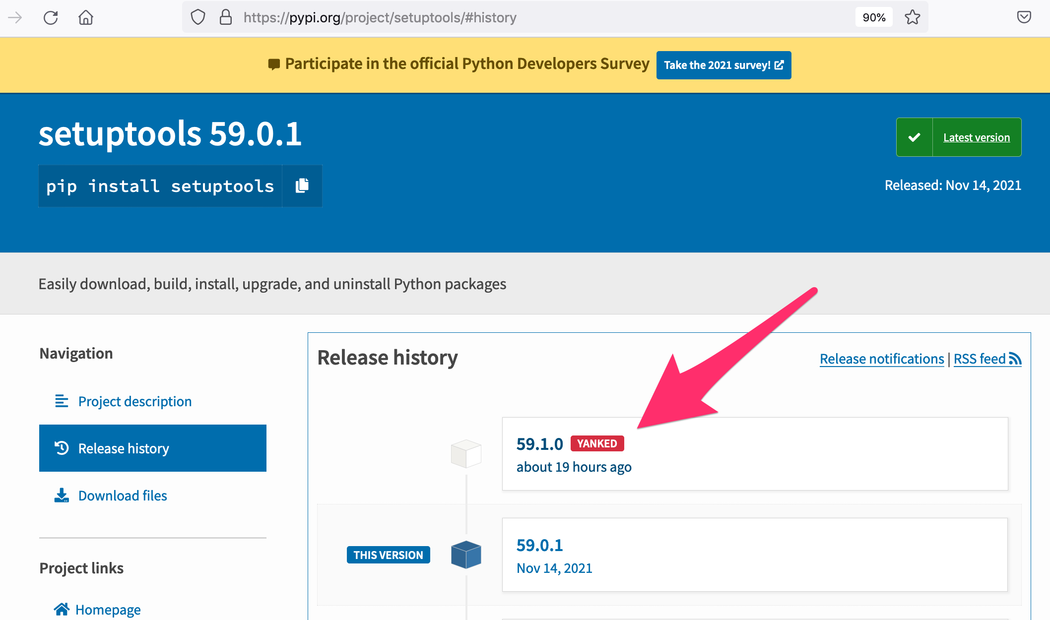 Refresh dependencies due to YANKED "setuptools" release · Issue #1073 · seleniumbase ...