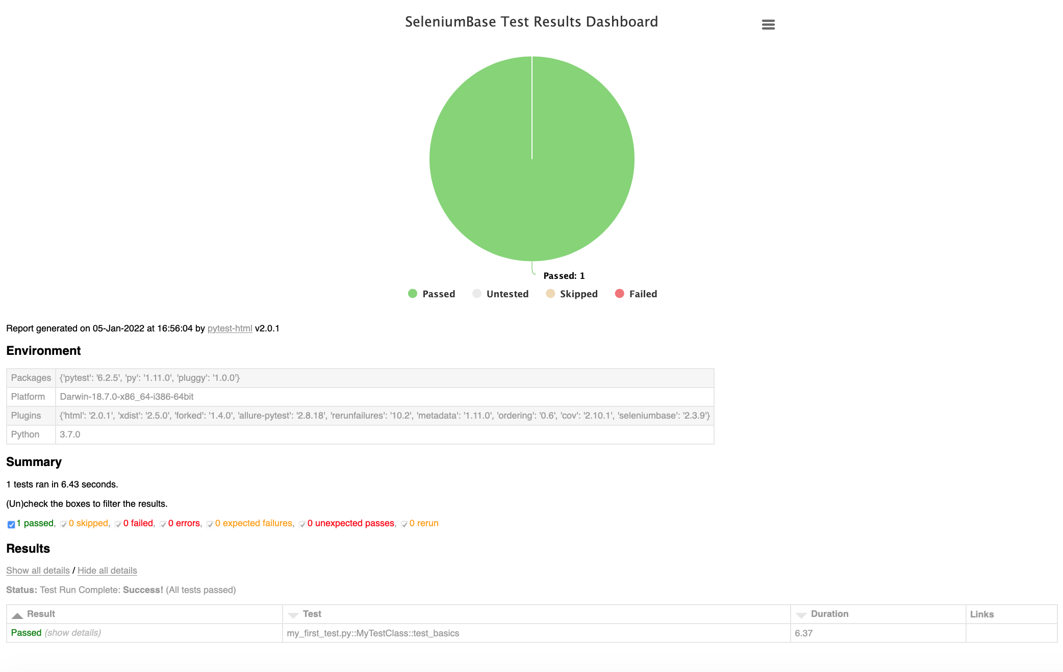 Not able to generate dashboard view in pytest html report · Issue #1157 ...