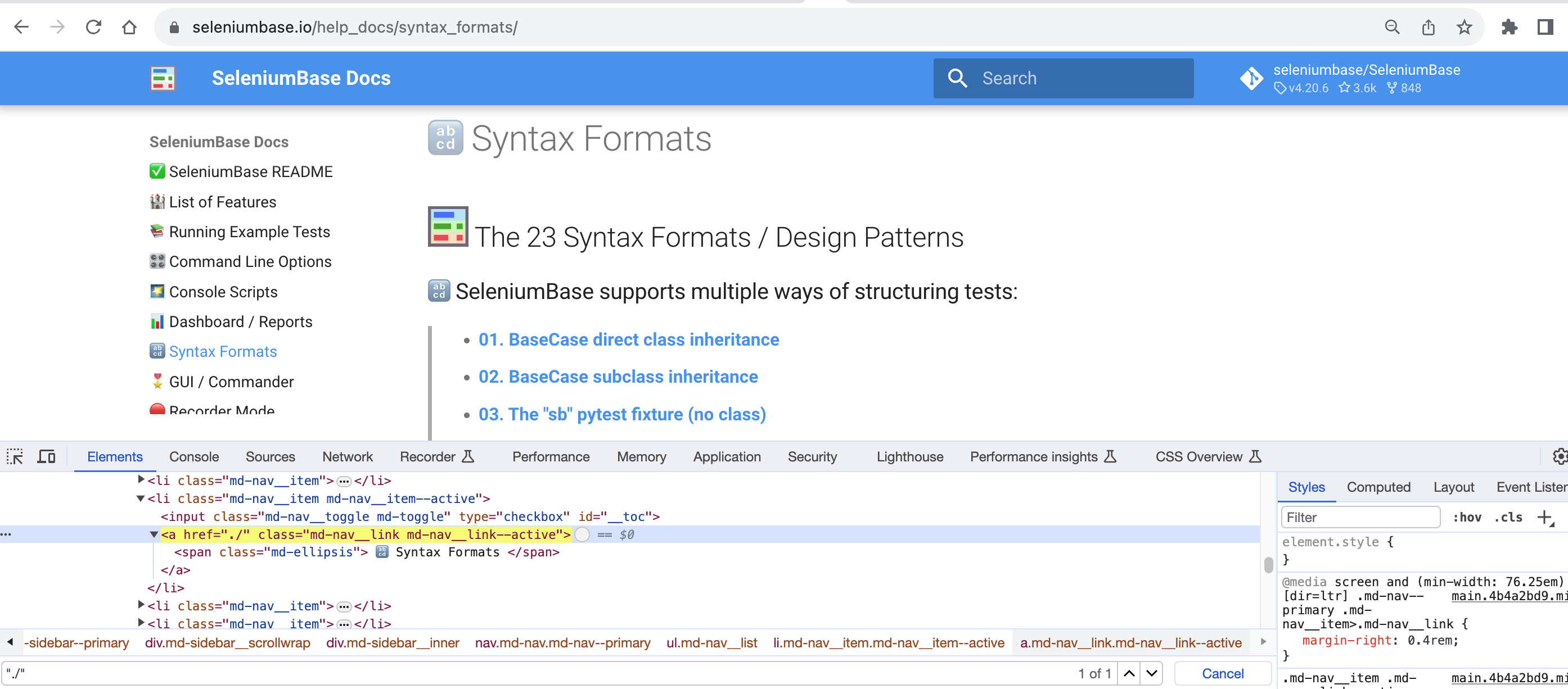 If an element has: `[href="./"]` then `assert_no_broken_links()` fails · Issue #2219 ...