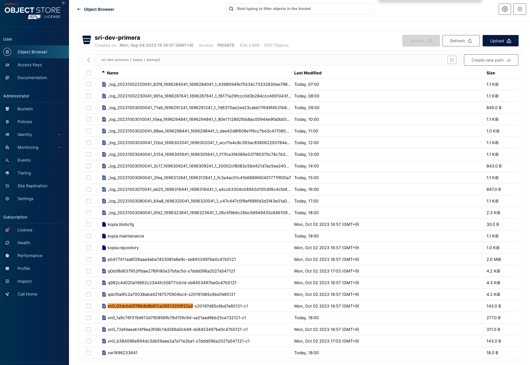 When executing velero backup delete, object data of ${bucket_name}/kopia/${namespace} cannot be ...