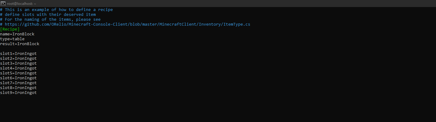 Auto Craft making items not in recipe · Issue #1414 · MCCTeam/Minecraft-Console-Client · GitHub