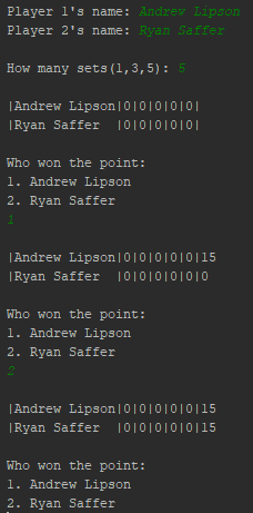 GitHub - Andrew-Lipson/Python_Tennis_Scoring_App: Using Python to track ...