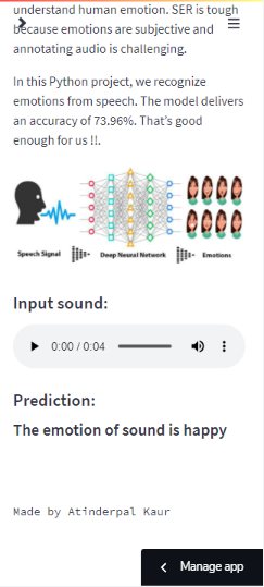 GitHub - Atinder01/SpeechEmotionRecognition