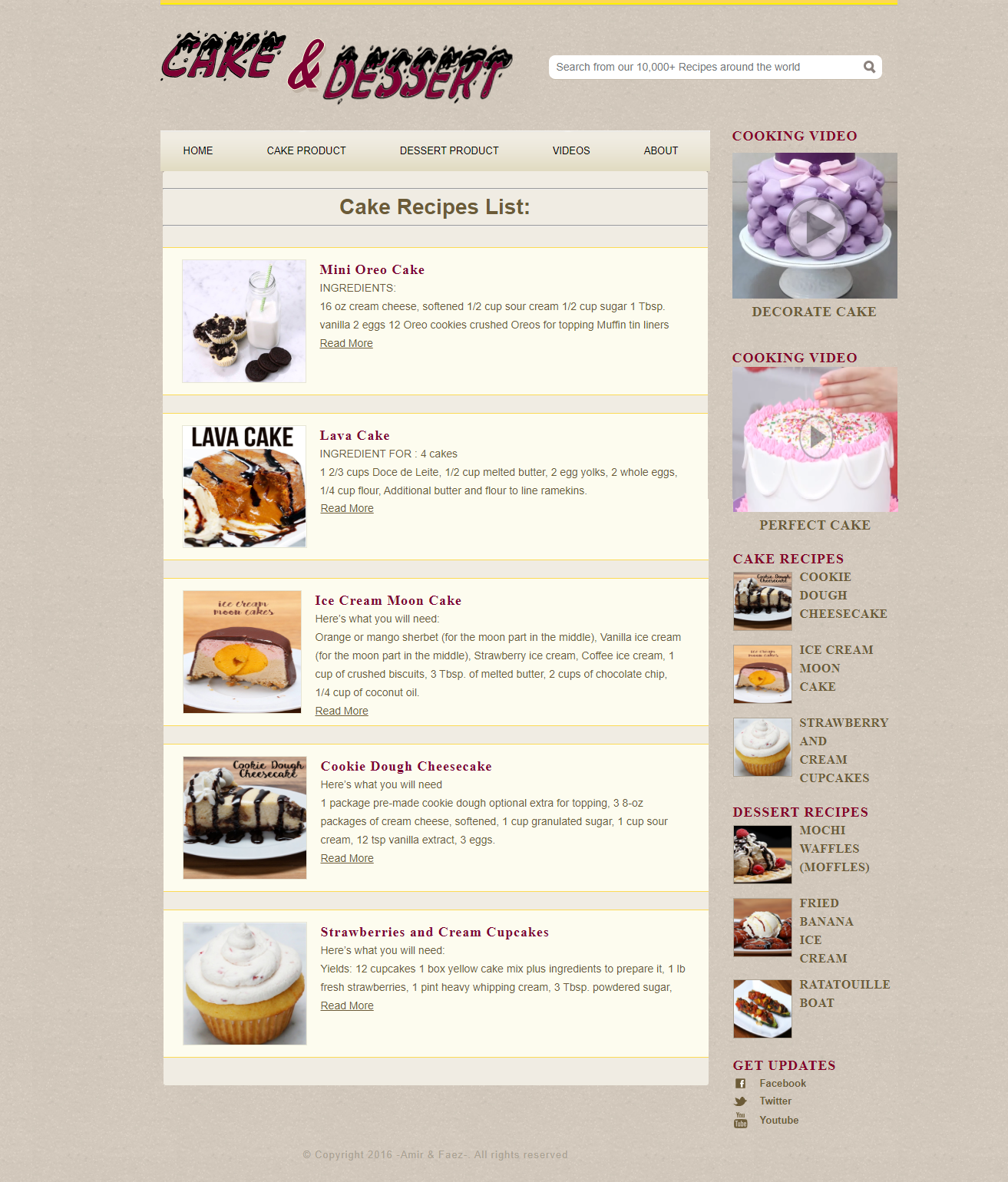 GitHub - LittleAme/CookingWebsiteTemplate