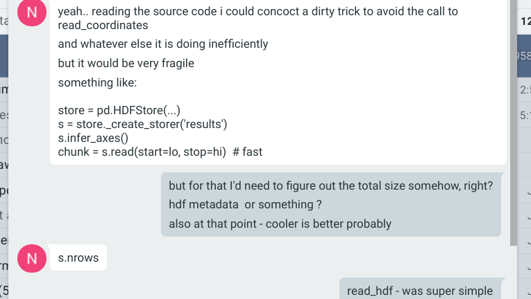 dotfinder: searching for efficient dump for the scored pixels - cooler, hdf, parquet, etc ...
