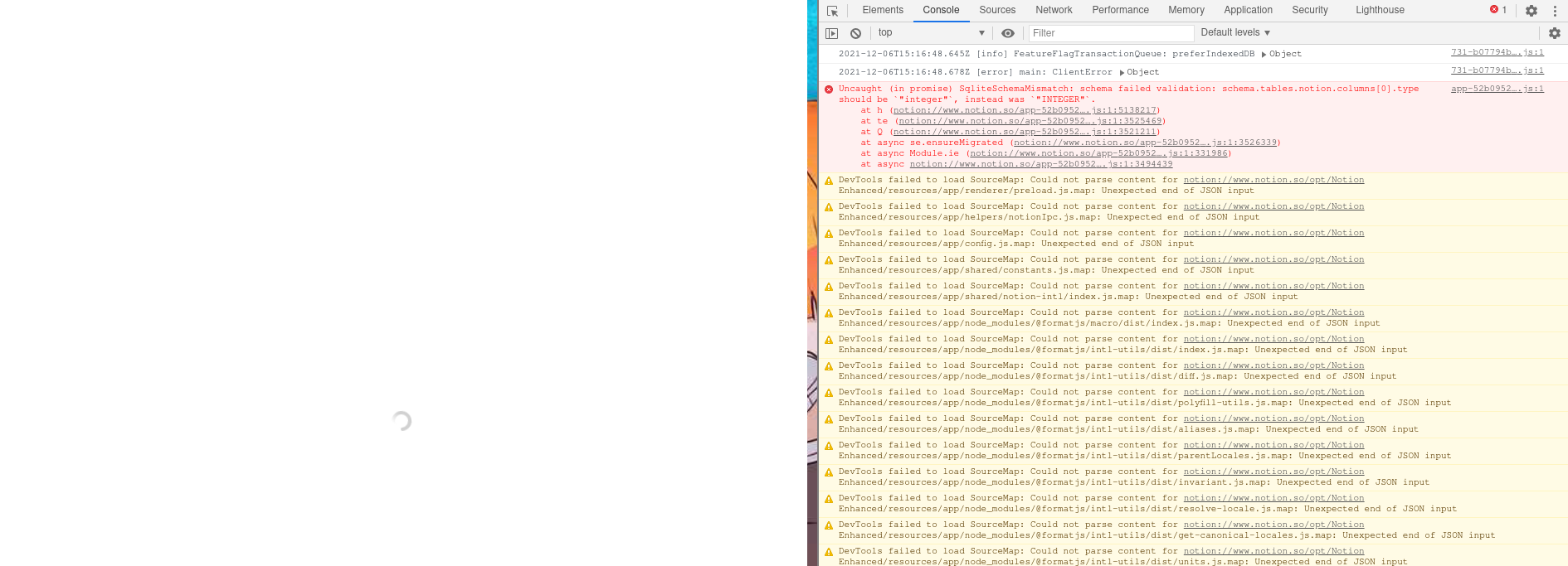 Stuck At Loading Screen · Issue 662 · Notion Enhancer Notion Enhancer · Github