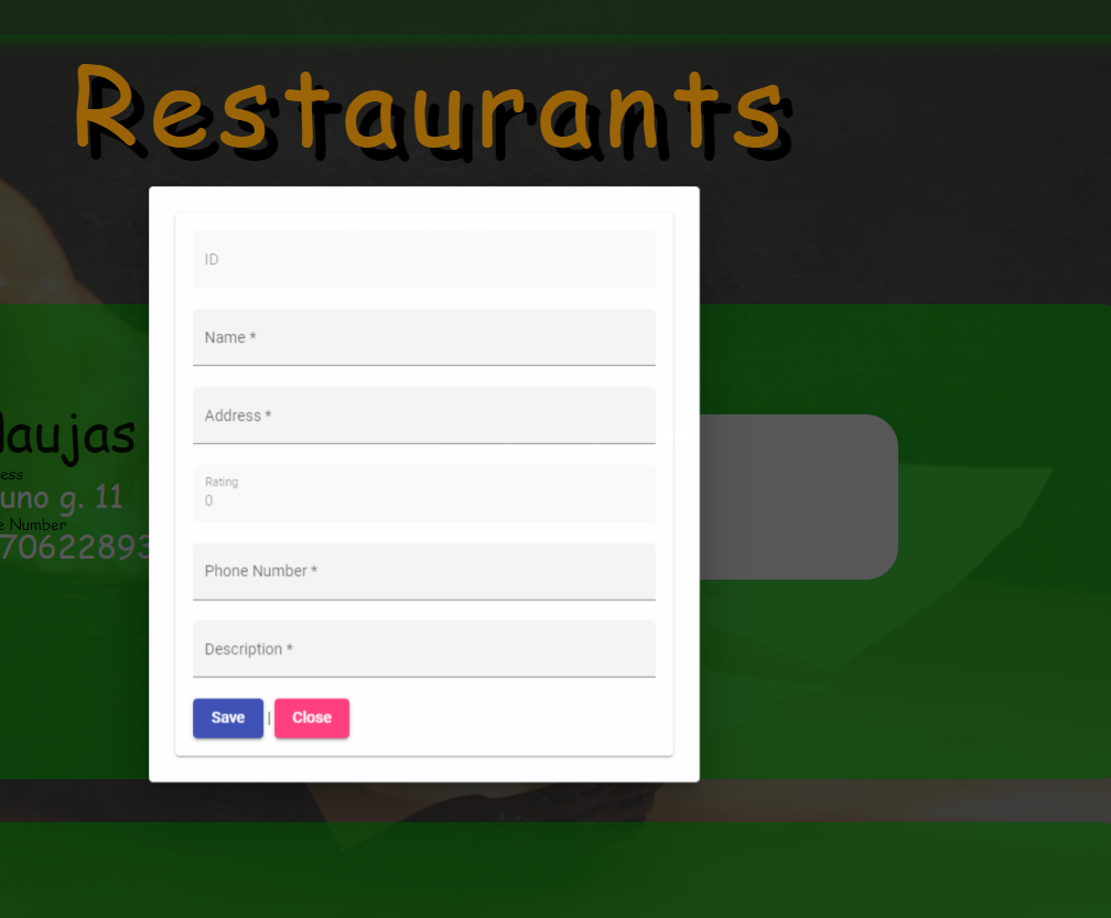 GitHub - JustasVai/RestaurantManagement
