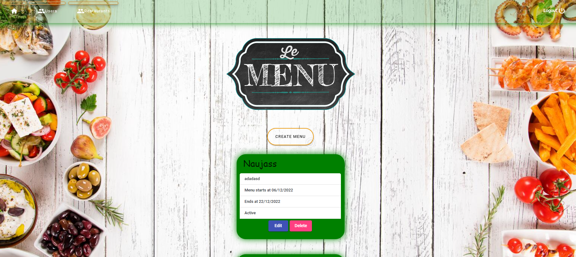 GitHub - JustasVai/RestaurantManagement