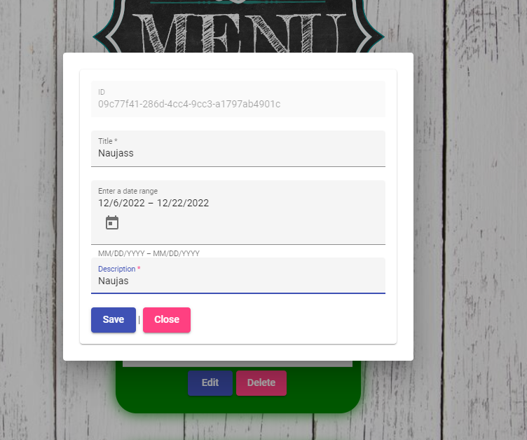 GitHub - JustasVai/RestaurantManagement