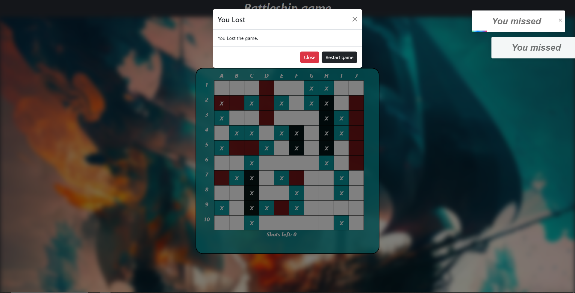 GitHub - JustasVai/BattleShip-Game