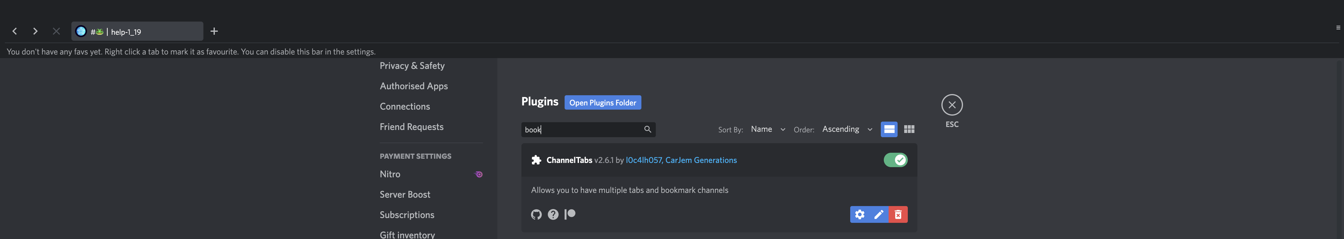 Bookmark does not fill the full page · Issue #140 · aarondoet/BetterDiscordStuff · GitHub