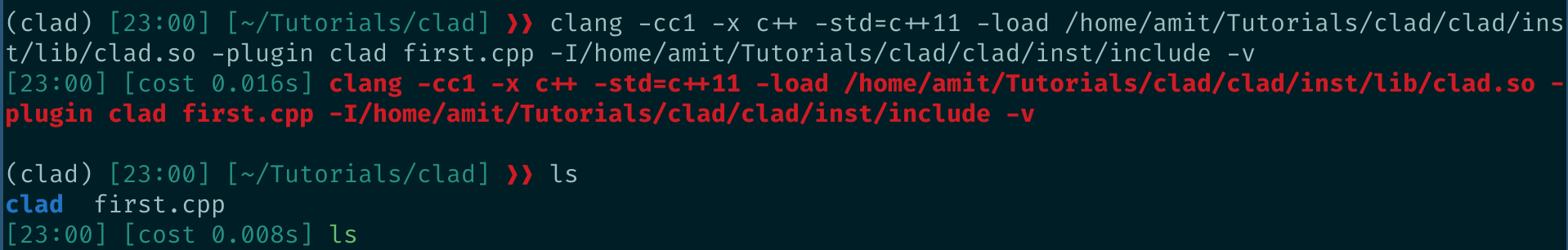 clang just return non zero return code and produces nothing · Issue #529 · vgvassilev/clad · GitHub