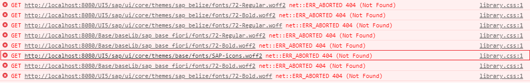 SAP Icon font (and other fonts) cannot be loaded when using a custom theme with custom theme ...