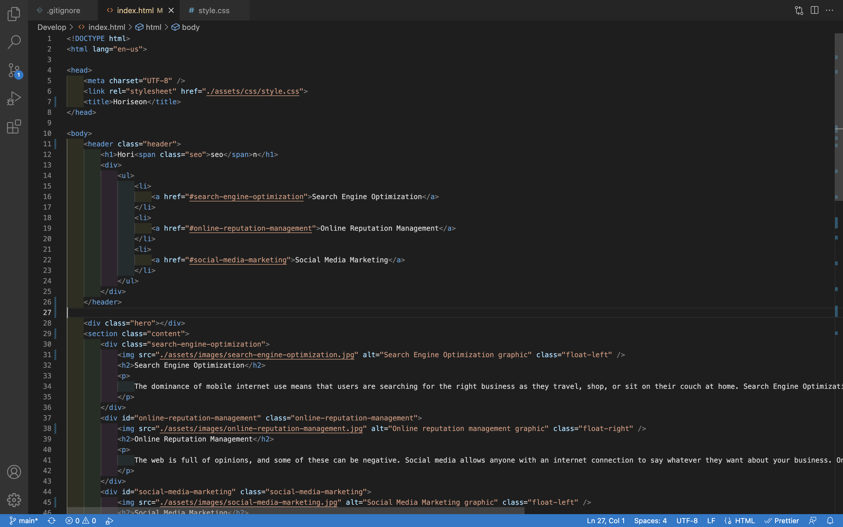 GitHub - mobarreh/Horiseon_code_refactor: Refactored code for Horiseon website to include ...