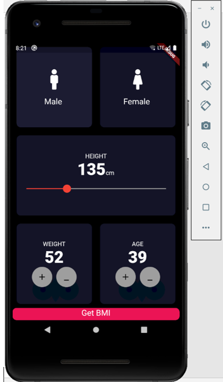 GitHub - abisheknewton/flutter---BMI: contains flutter app -BMI app
