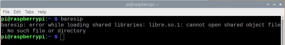 libre.so.1 is not found · Issue #1574 · baresip/baresip · GitHub