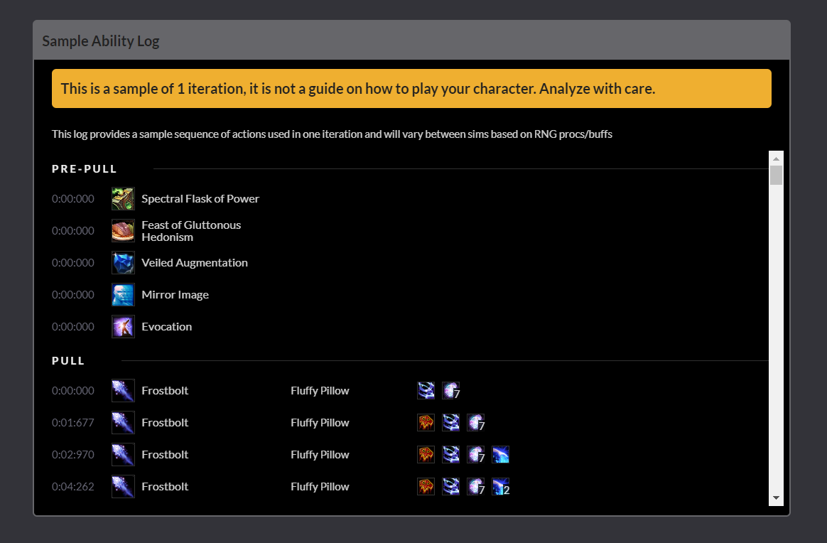 Arcane mage sims use frostbolt instead of arcane spells · Issue #363 · seriallos/raidbots-issues ...