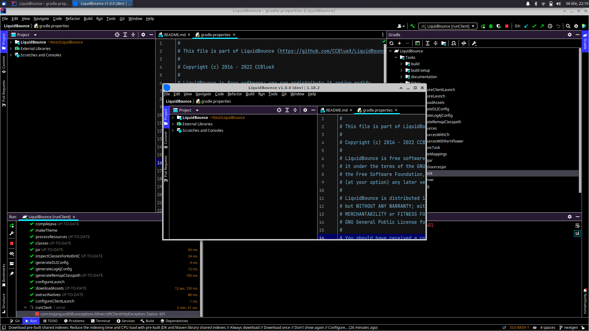 [BUG] unable to run liquidbounce nextgen in intellij idea · Issue #936 · CCBlueX/LiquidBounce ...