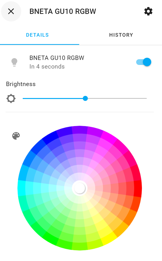 Unable to revert back to white channel from RGB wheel for BNETA GU10 ...
