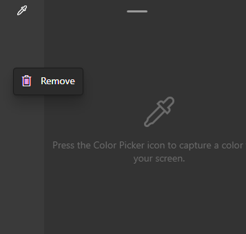 [Color Picker] Editor Crash on removing colors from the history where ...