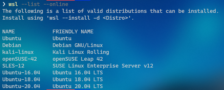 wsl --list --online doesn't show Alpine in the list · microsoft WSL · Discussion #6190 · GitHub