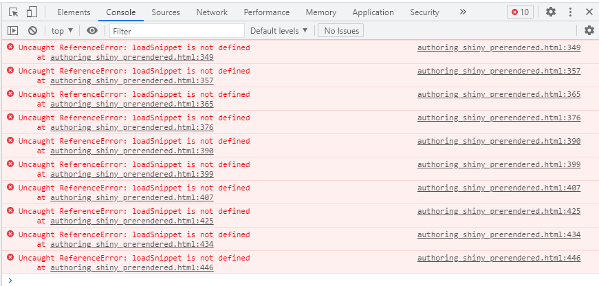 Shiny prerendered documentation page missing examples · Issue #2187 · rstudio/rmarkdown · GitHub
