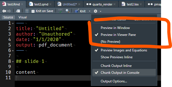 View knitted R Markdown PDF documents in the Viewer Pane similar to Quarto rendering · Issue ...