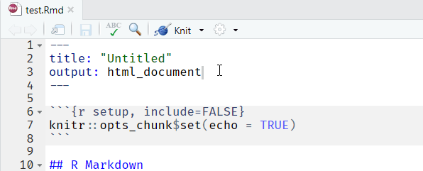Knit button still don't update correctly when output format change in ...