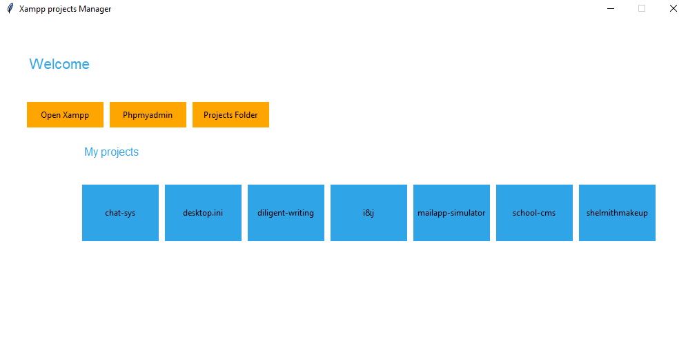 GitHub - astianmuchui/xampp-project-manager: Management system for php ...
