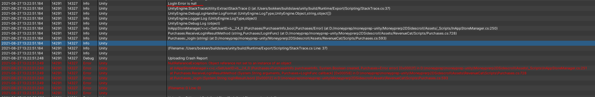 Null error when i am setting a app user ID · Issue #62 · RevenueCat/purchases-unity · GitHub