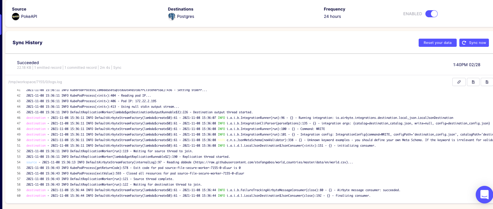 Use Of Color Instead Of Background Color For The Log Prefix · Issue 10736 · Airbytehqairbyte