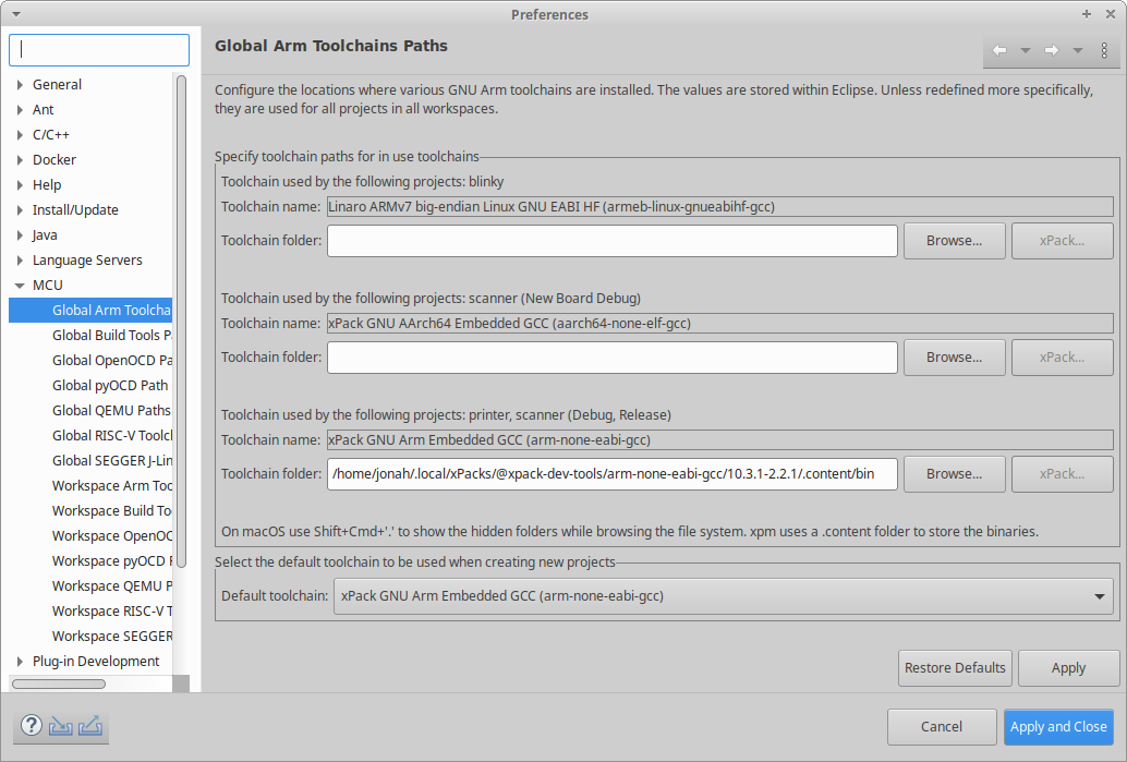 Global RISC-V Toolchains name does not change with dropdown box · Issue #574 · eclipse-embed-cdt ...