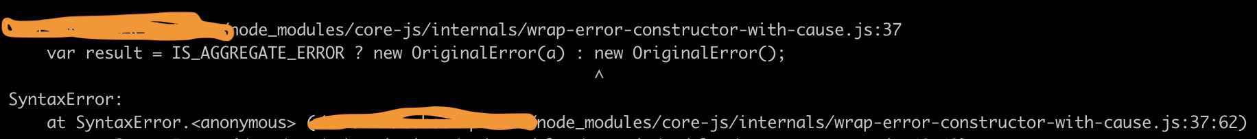 Syntax Error When Compiling In Ide · Issue 1081 · Zloirock Core Js · Github